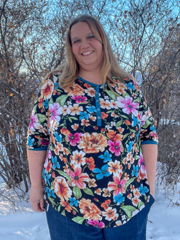 Rivet Patterns Henley Top View A