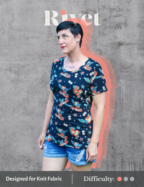 Rivet Patterns Heather Daily Tee